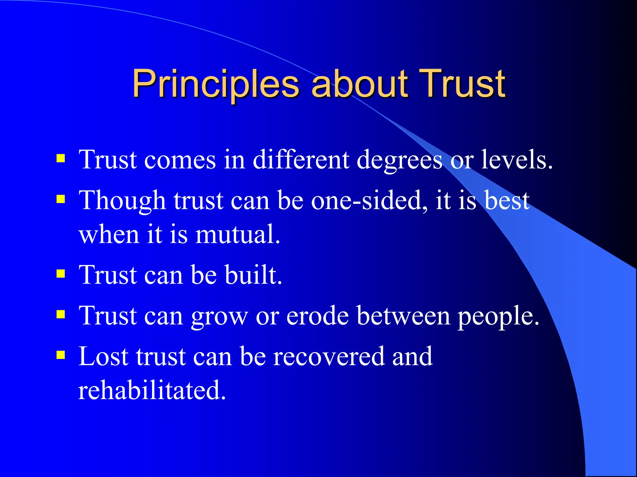 Building trust at work and in personal life | PPT