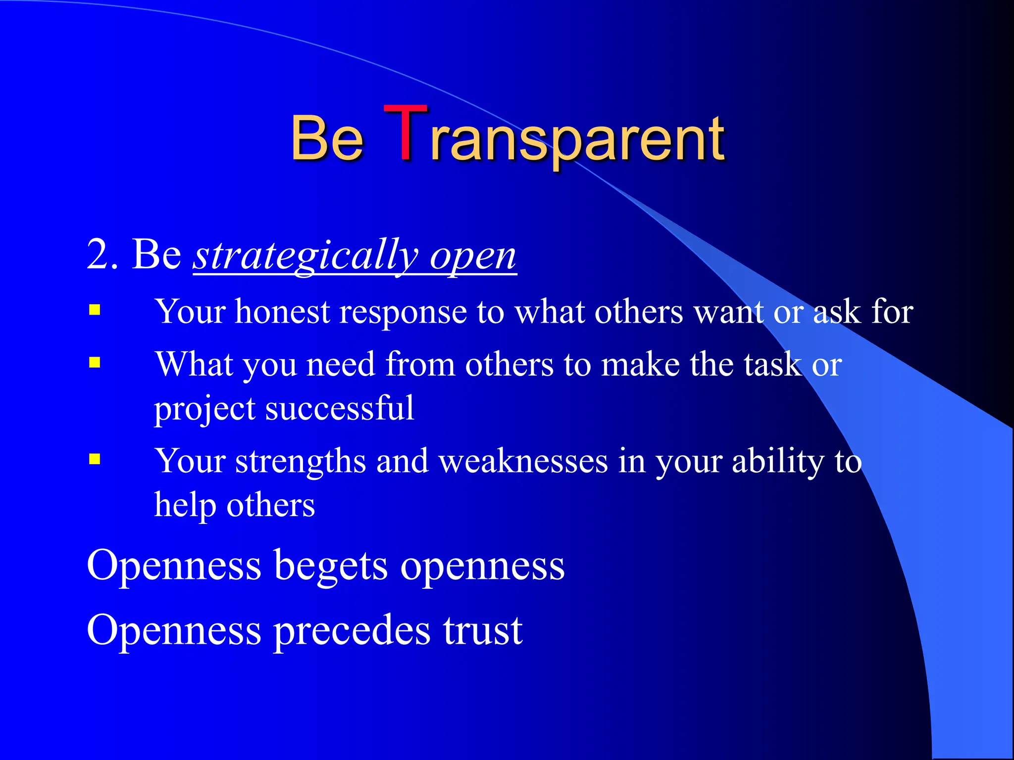 Building trust at work and in personal life | PPT