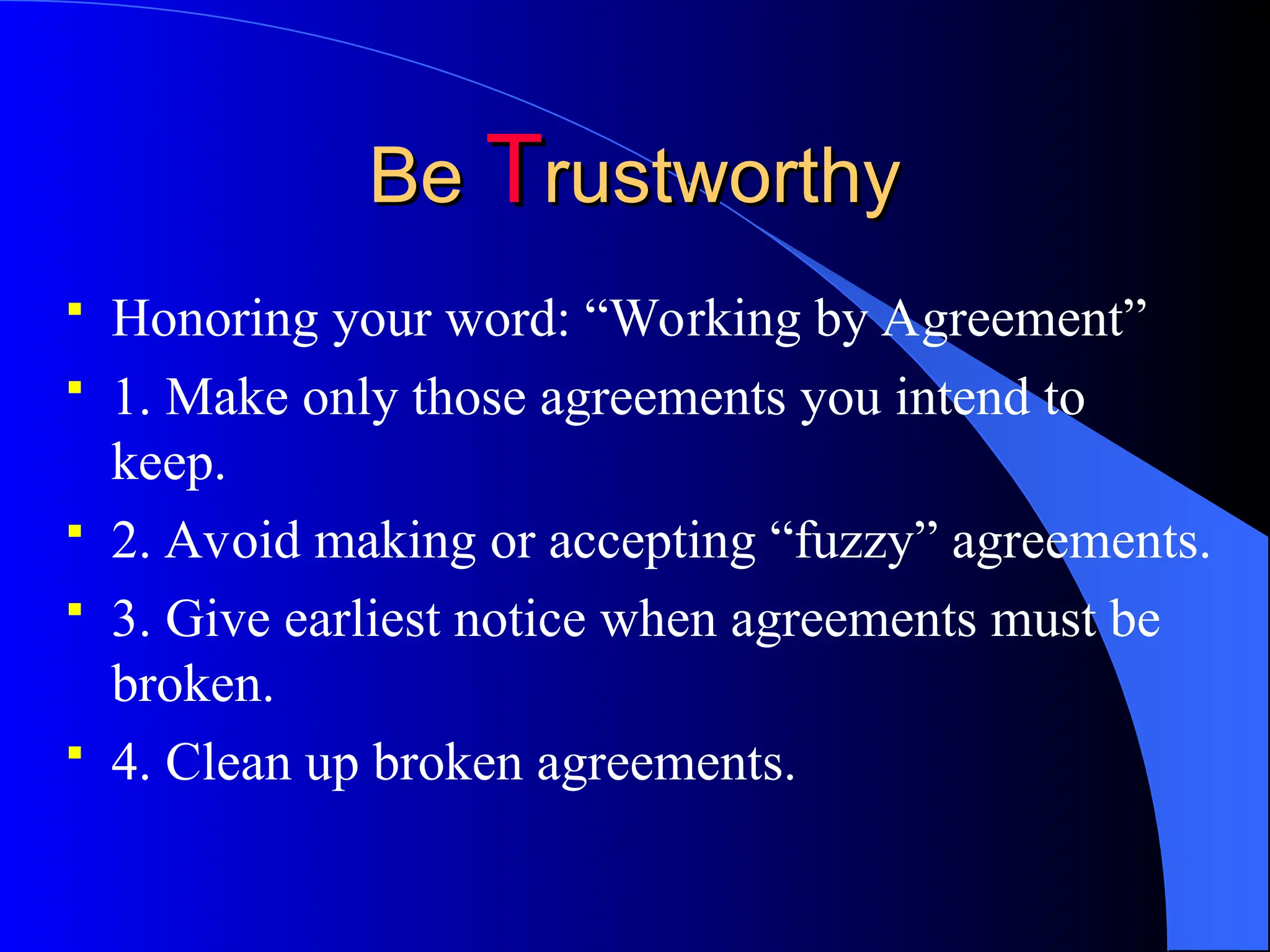 building trust in our work and relationships | PPT