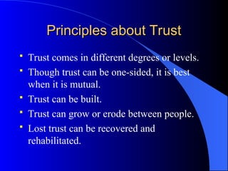 building trust in our work and relationships | PPT