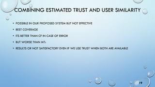 Trust-aware Recommender Systems | PPTX