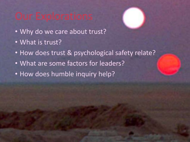 Trust Psychological Safety | PPT