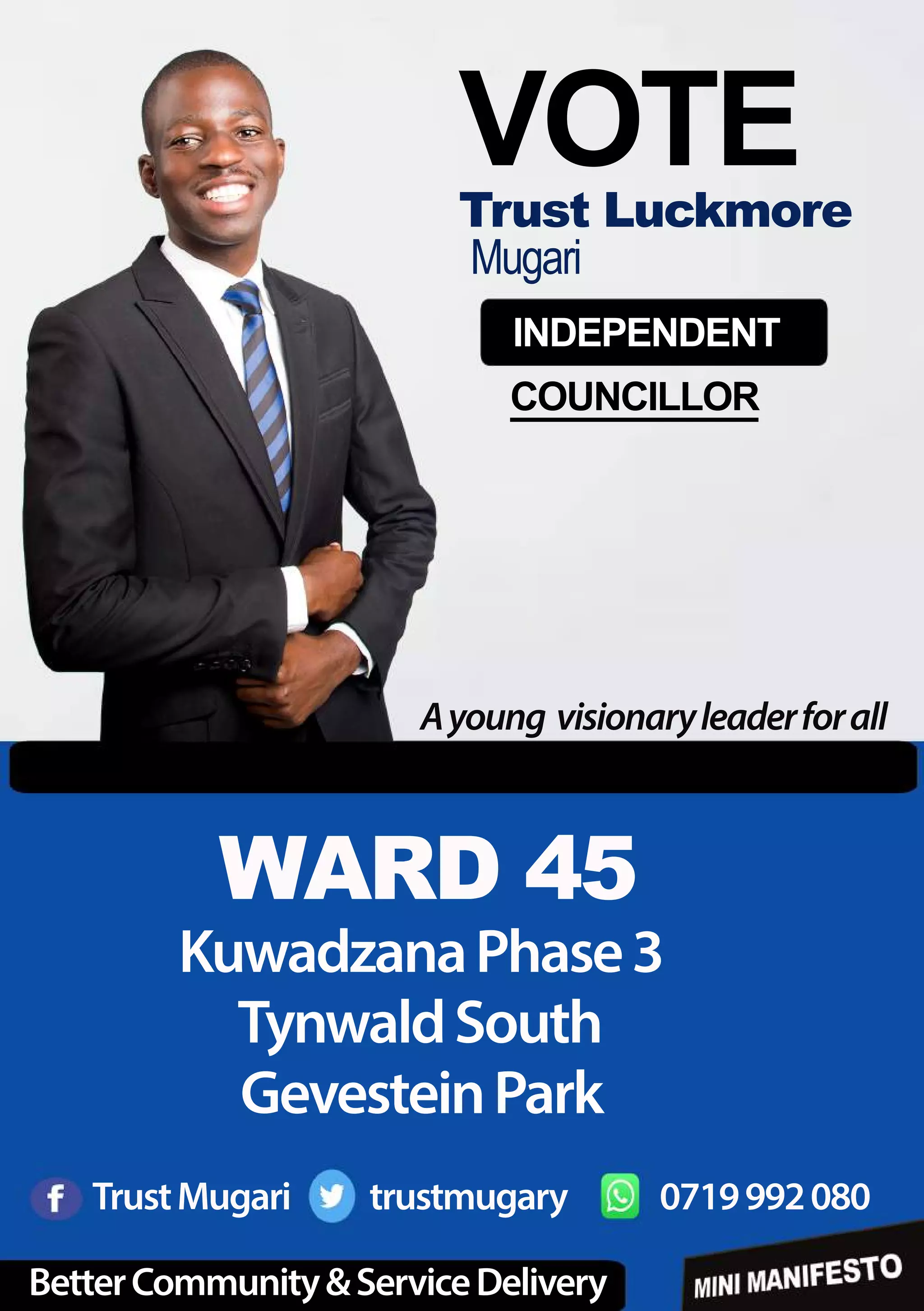 Trust Luckmore Mugari Harare Ward 42 Election Manifesto (Short Version) | PDF