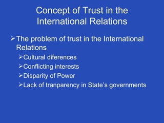 Trust and agreement2 | PPT | Political Issues & policy | Politics