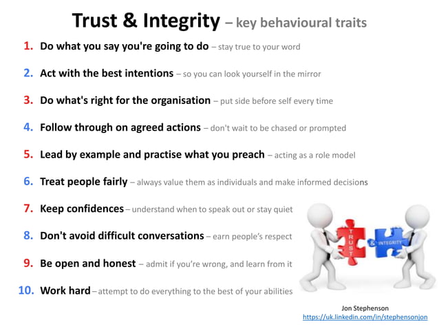 Trust and Integrity - key behavioural traits.pptx