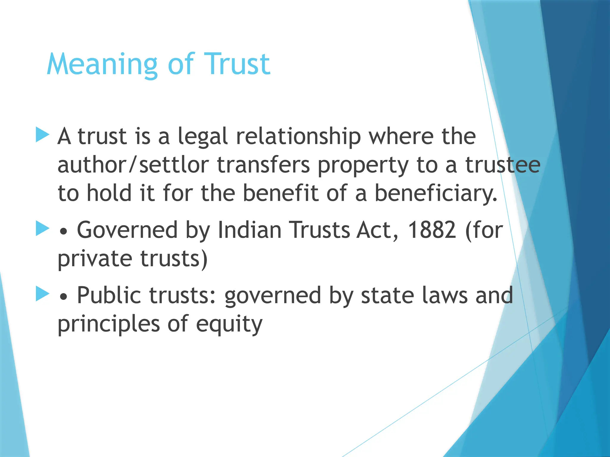 Trust Nature of trust Kinds of trust and importance of Trust | PPTX