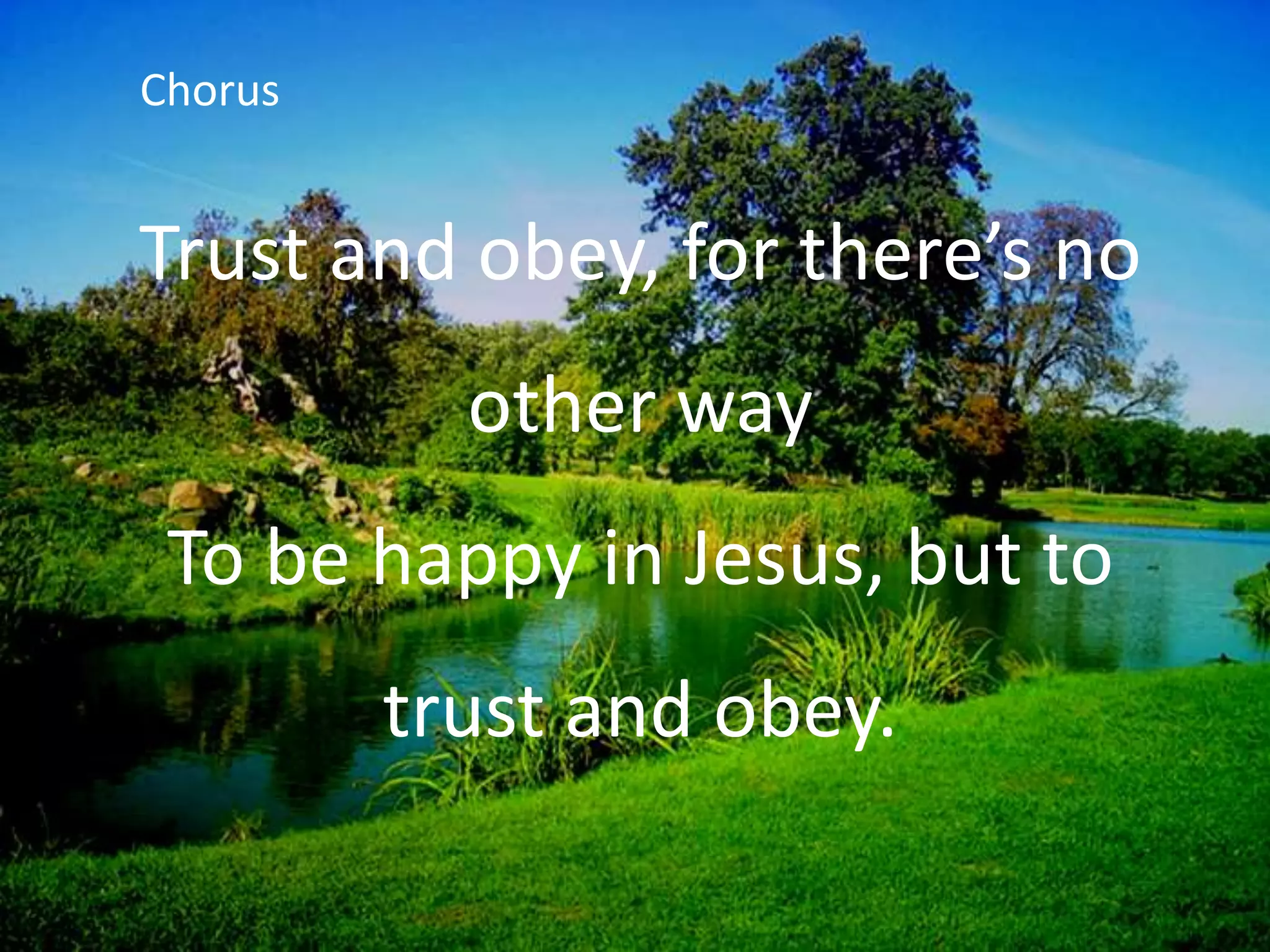 Trust and Obey | PPTX