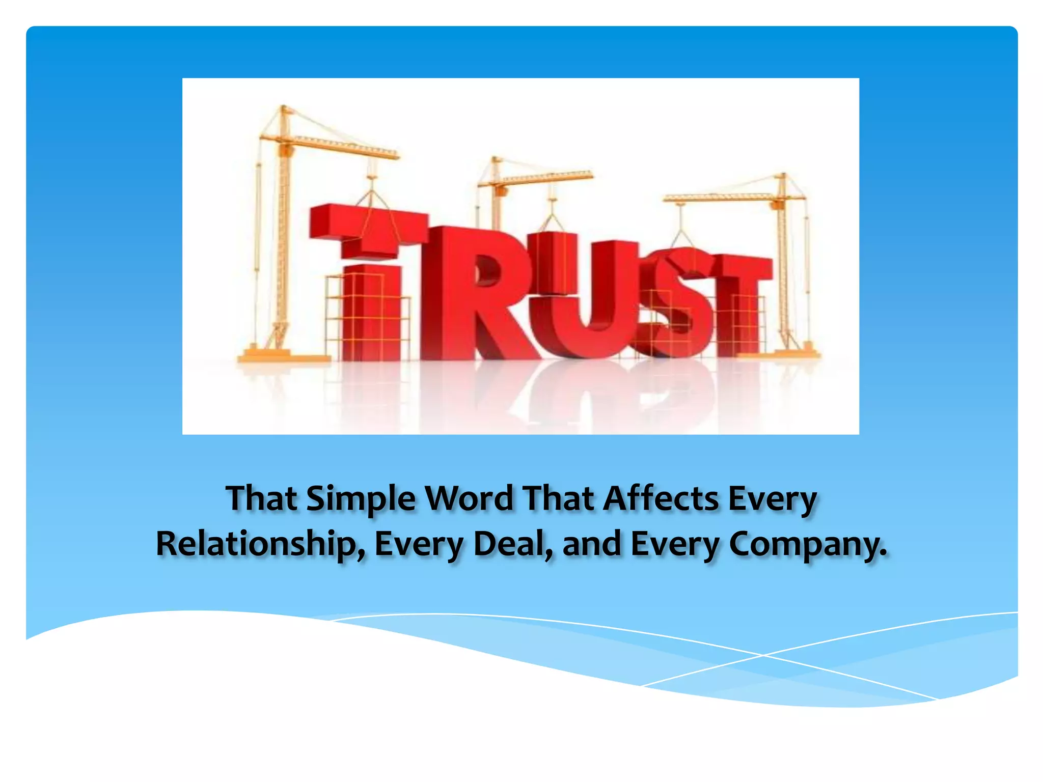 The Five Levels of Trust that Drive Success or Failure | PPTX ...