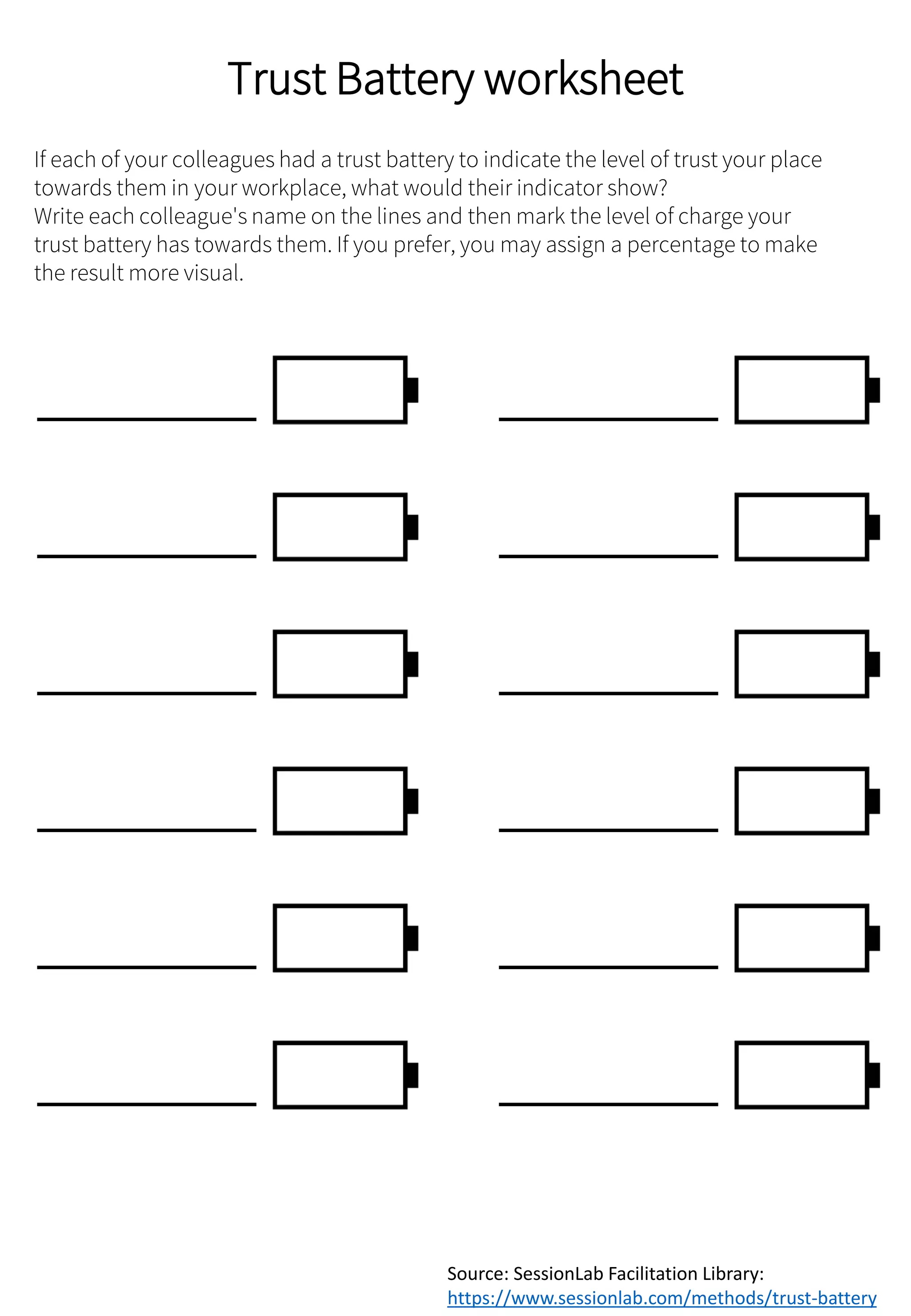 Trust battery worksheet | PDF