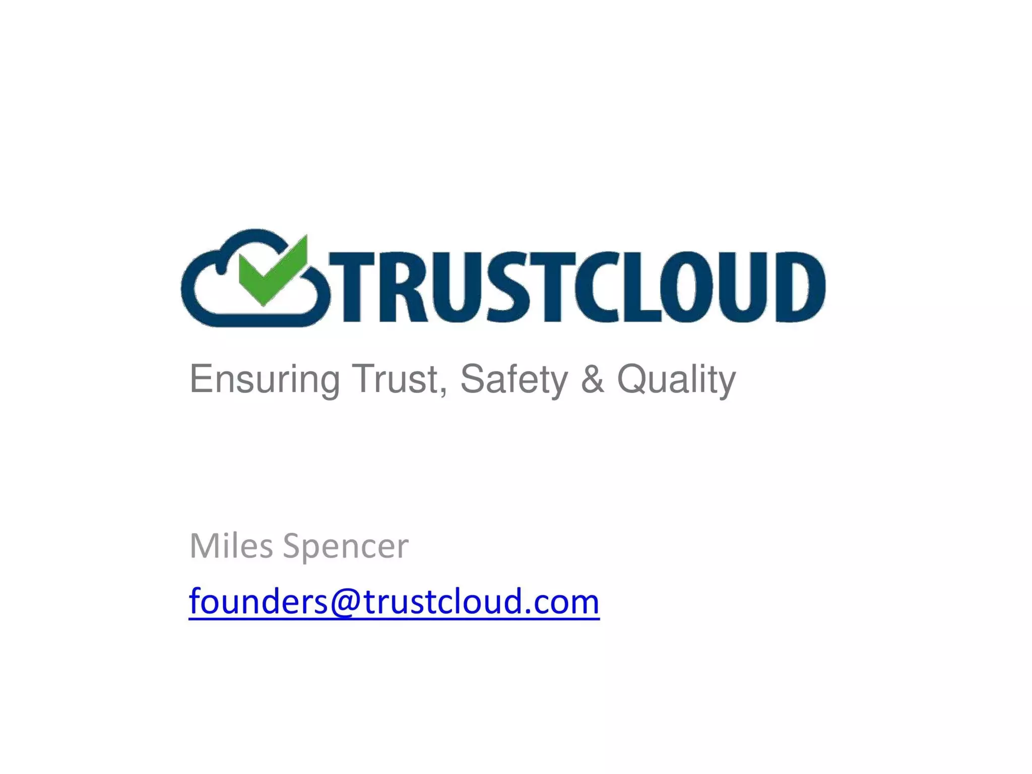 Trustcloud Pitch Deck | PDF