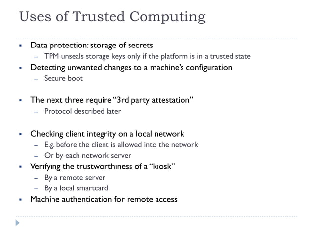Introduction to Trusted Computing | PPT