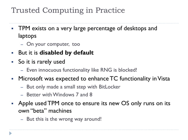 Introduction to Trusted Computing | PPT