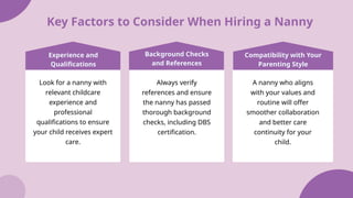 Trusted Nanny Agency in London - Your Trusted Guide with Gingham Kids | PPT