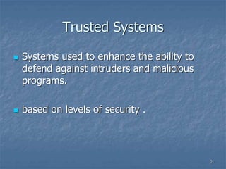 Trusted systems | PPTX