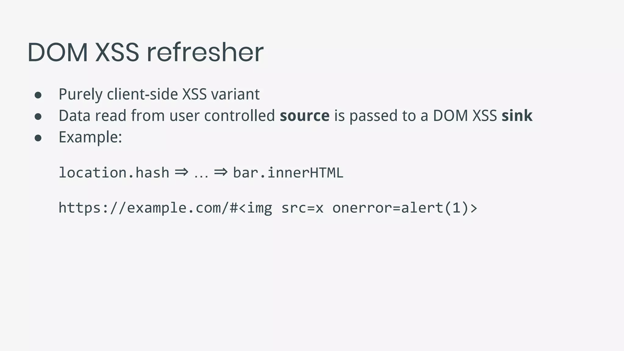 Trusted Types and the end of DOM XSS | PPT