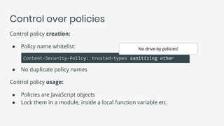 Trusted Types and the end of DOM XSS | PPT