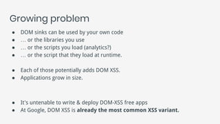 Trusted Types and the end of DOM XSS | PPT