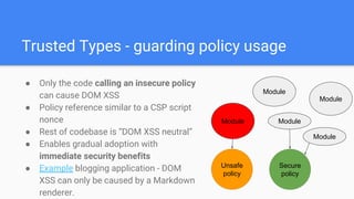 Trusted Types @ W3C TPAC 2018 | PPT