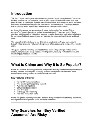 Trusted Way to Buy Verified Chime Bank Account Online Safely.docx