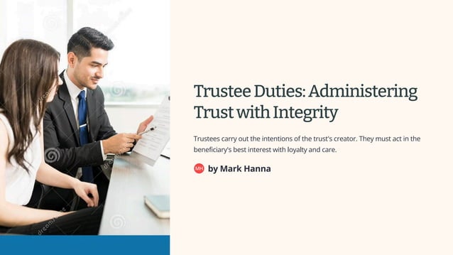 Trustee Duties: Administering Trust with Integrity | PDF