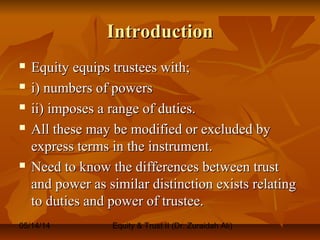 Power and Duties of Trustee | PPT