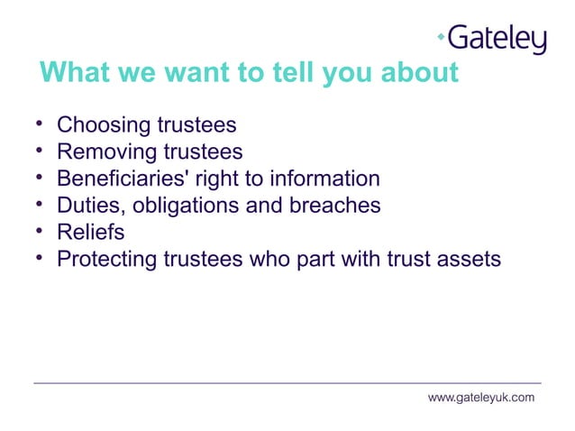 Trustee presentation | PPT