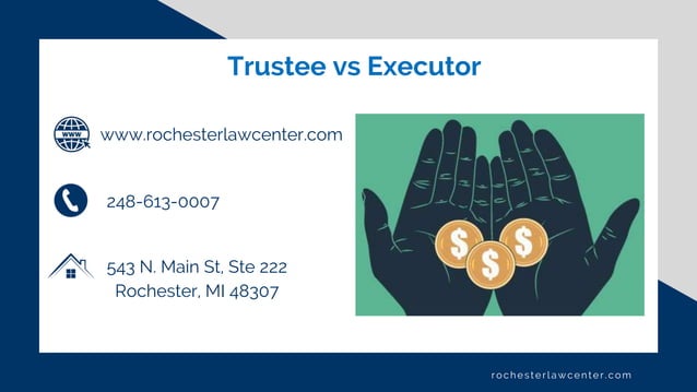 Trustee vs Executor | The Differences and Responsibilities Explained | PPT