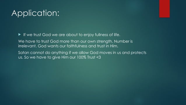 Trusting GOD.pptx knowing the consequence in every action | PPT