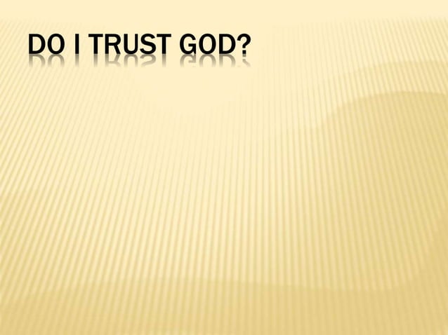 Trusting God | PPTX