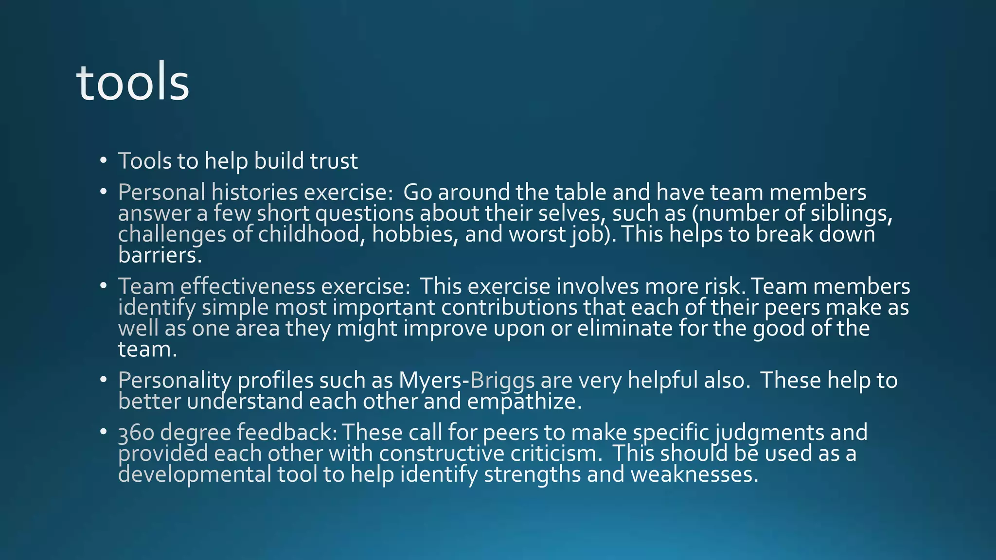 Trust in teams | PPTX