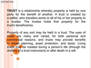 Trust investment | PPT