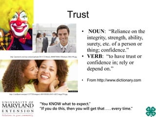Trust, Leadership & 4-H Horse Projects: How Do They Mesh? | PPT