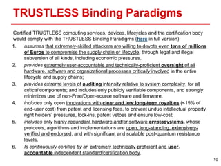 Trustless slides dual-use R&D Proposal | PDF | Information and Network Security | Computing