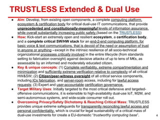 Trustless slides dual-use R&D Proposal | PDF | Information and Network Security | Computing