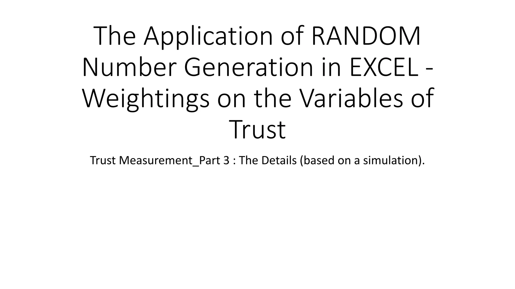 Trust Measurement Presentation_Part 3 | PPTX