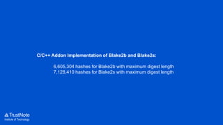 TrustNote Cryptographic Algorithms Overview | PPT
