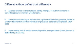 Trust & Performance | PDF