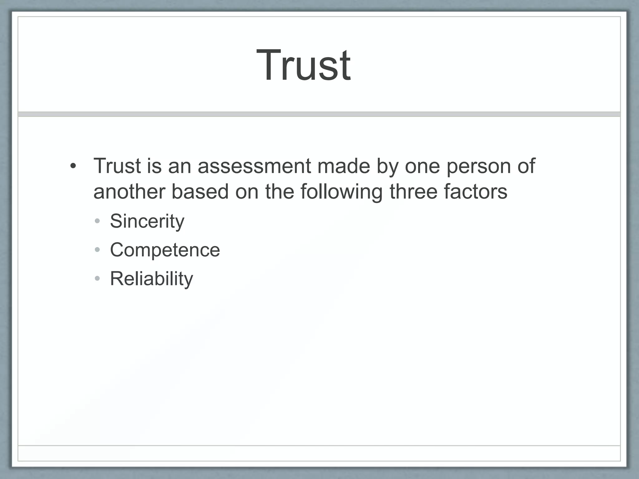 Trust presentation | PPT