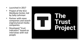 Trust Project: English 1A | PPTX