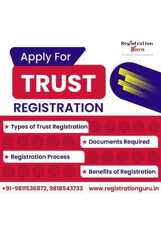 Trust registration in india with registrationguru | PDF