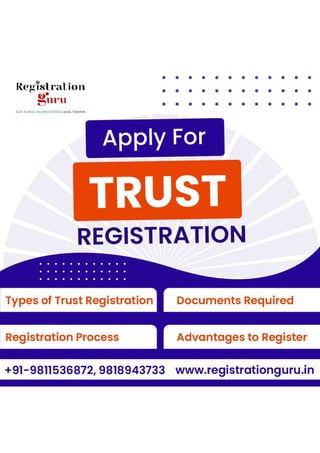 trust registration in india with registrationguru | PDF