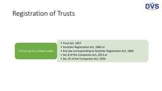 Trusts application for exemption and 80 g registration | PPTX