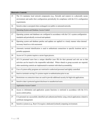 Trust service principles and criteria for certification authorities | PDF