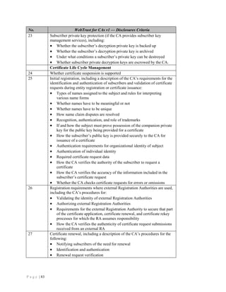 Trust service principles and criteria for certification authorities | PDF