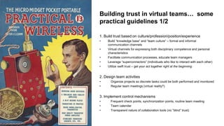 Trust building in virtual teams | PPTX