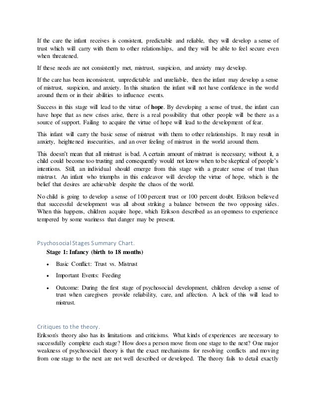 Trust vs mistrust | DOCX