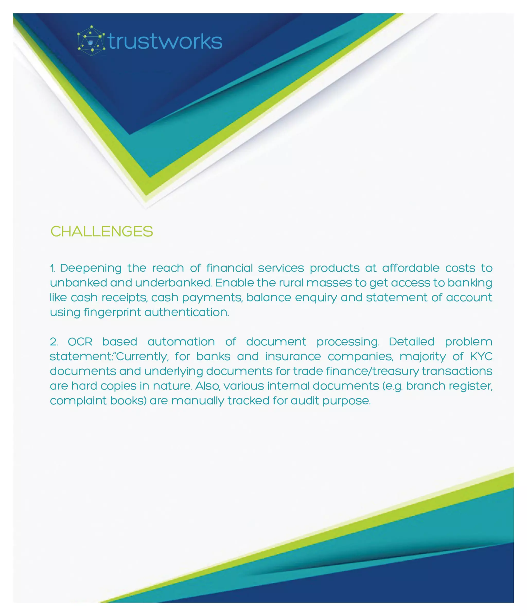 Trustworks hackathon 2018 | PDF