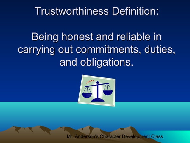 Trustworthiness | PPT