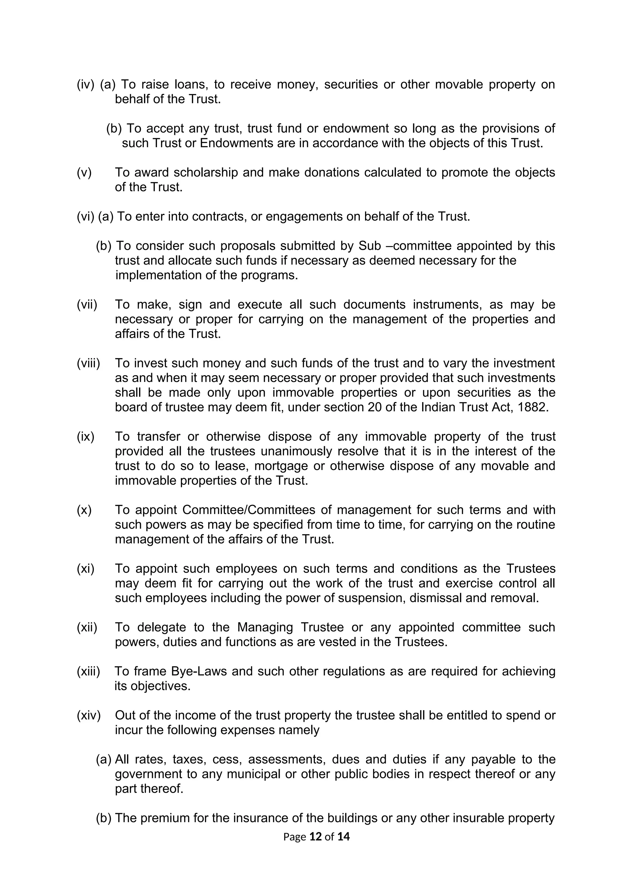 Trust Deed Format and Process PDF Download | DOCX