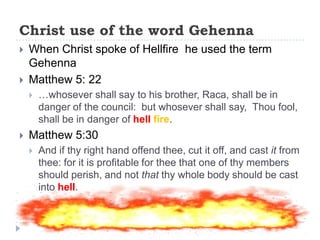 Truth about hell | PPTX